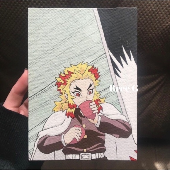 Hot Topic | Art | Original Kyojuro Rengoku Demonslayer Amine Art Print ...